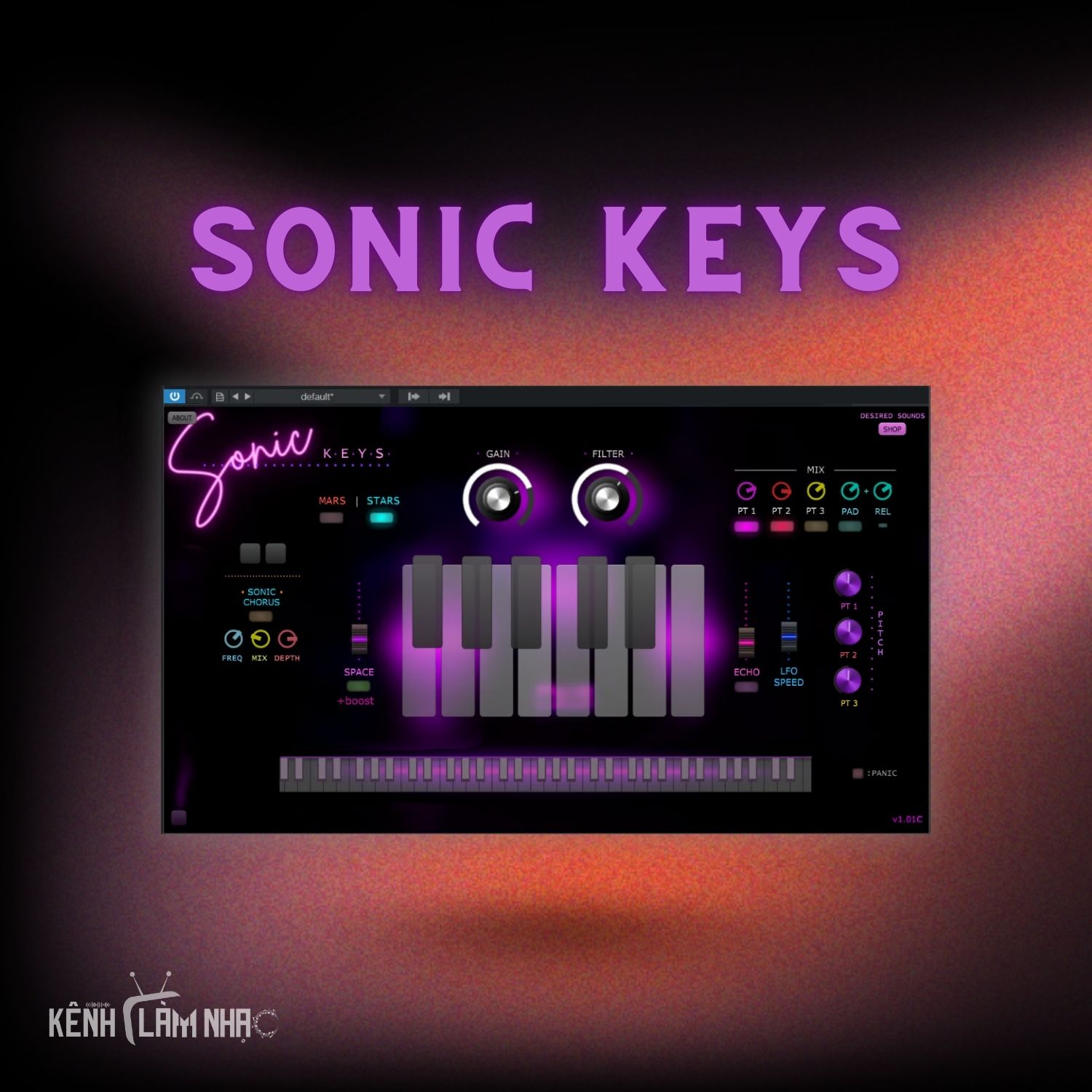 SONIC KEYS – Keyboard Điện Tử Phong Cách Retro Hiện Đại - KÊNH LÀM NHẠC